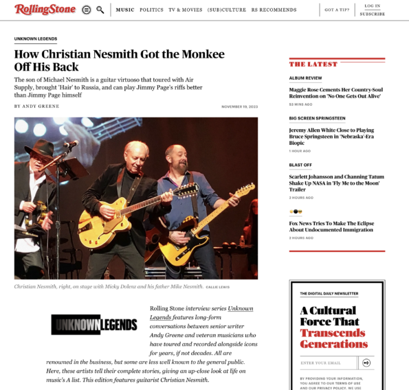 Christian Nesmith – Musician, Composer, Arranger, Guitarist